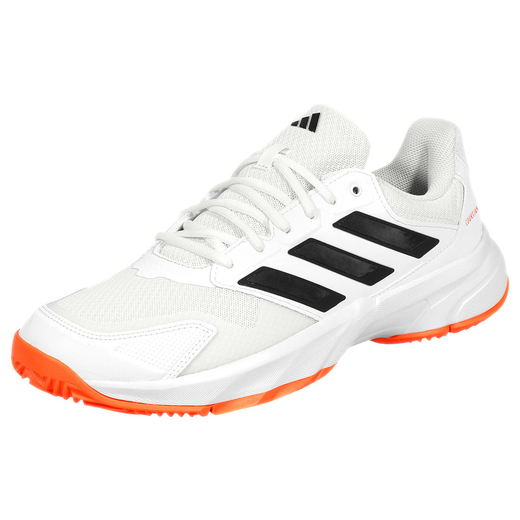 adidas Men's CourtJam Control 3 - Cloud White/Lucid Orange – Merchant ...