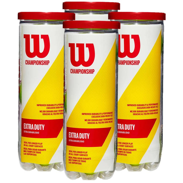Wilson Championship - Extra Duty - Tennis Ball 4 Pack – Merchant of Tennis
